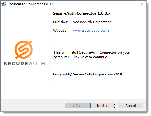 SecureAuth Connector installation